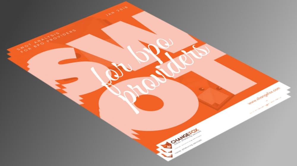 Snapshot of our SWOT Analysis for BPO Providers from Change Fox